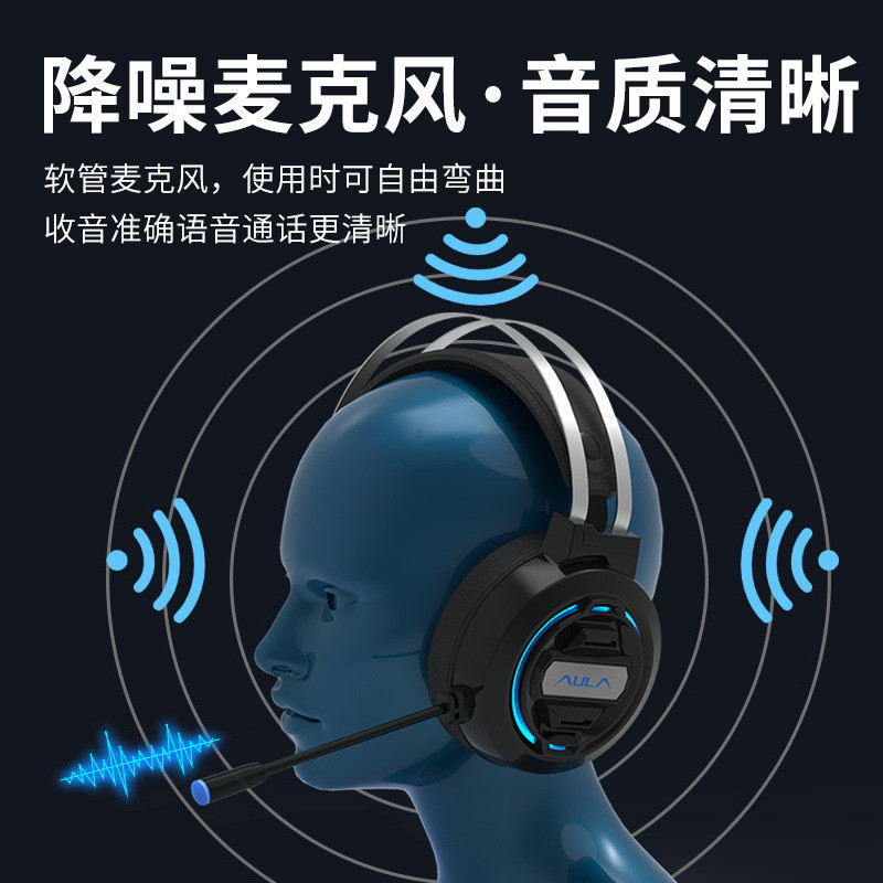 Pubg headphones2024Headset Game Channel Head-Mounted Desktop Computer ...