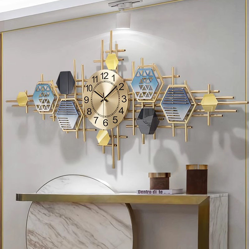 Luxury Modern Wall Clocks Living Room Art Mural Big Size Wall Watch ...
