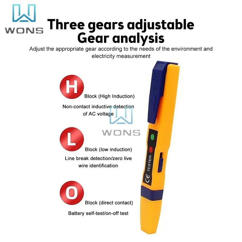 #AC DC Voltage Polarity Continuity Test Non-contact Breakpoint ...