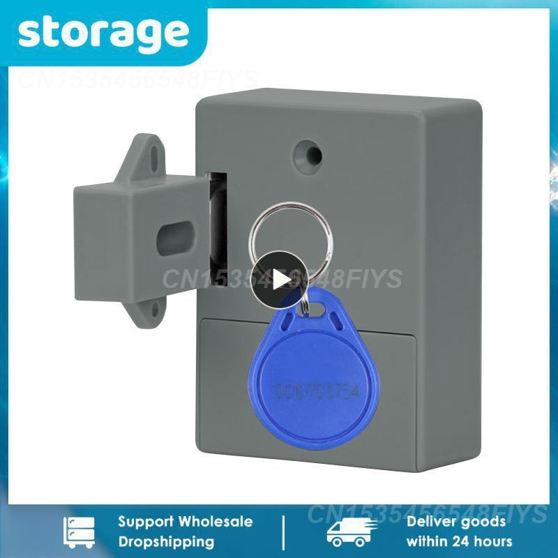 ≈New-Invisible Sensor Lock RFID IC Card Free Opening Sensor Cabinet ...