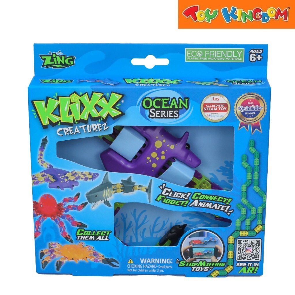 Zing Klixx Creaturez Manta Ray Purple Action Figure | Shopee Philippines