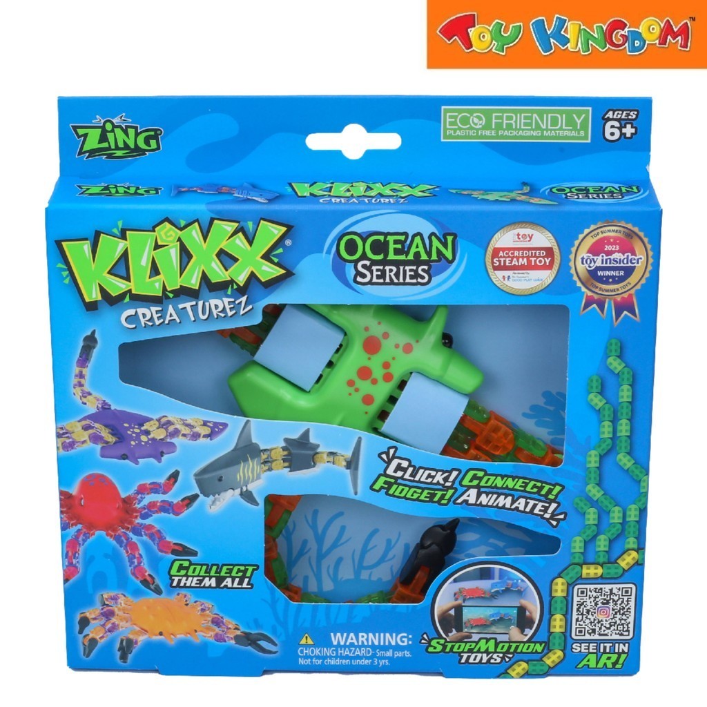 Zing Klixx Creaturez Manta Ray Green Action Figure | Shopee Philippines