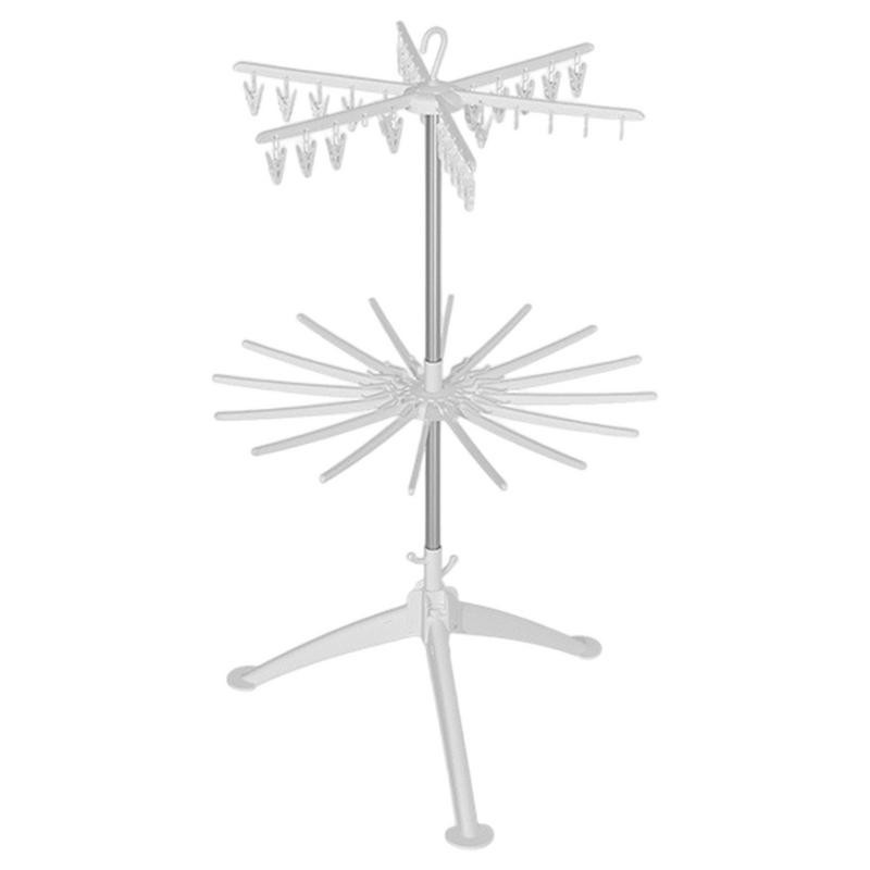Tripod Clothes Drying Rack 2-Layer Floor-Standing Foldable Drying Racks ...
