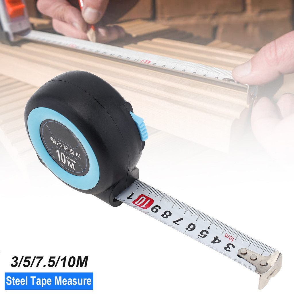 Steel Tape Measure 3 / 5 / 7.5 / 10 Meters Thickened Self-locking ...