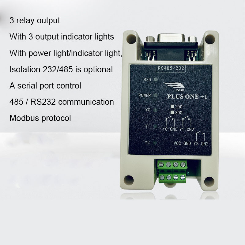 Serial Port Io Relay Control Module 485 to Relay Output 3 Way Sensor ...