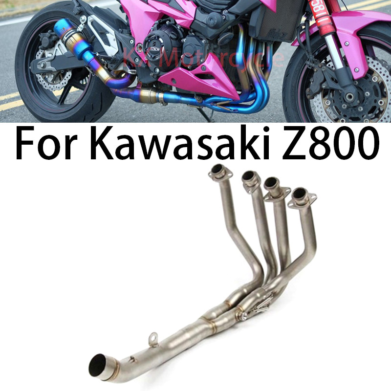 Modified Motorcycle Exhaust Muffler Front Link Pipe Elbow Tube Full ...