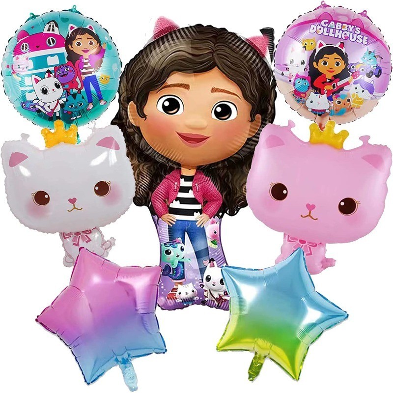 Children's Birthday Party Decoration New Gabby Doll House Theme Gabby ...