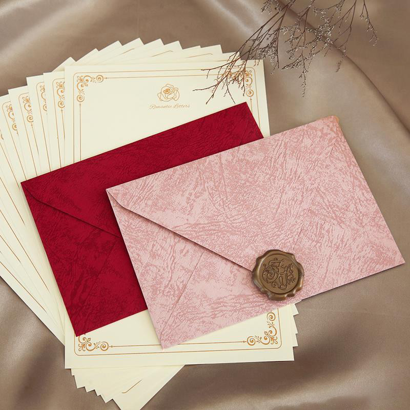 5pcs Solid Thick Paper Envelopes Kawaii Wedding Party Invitations Card ...