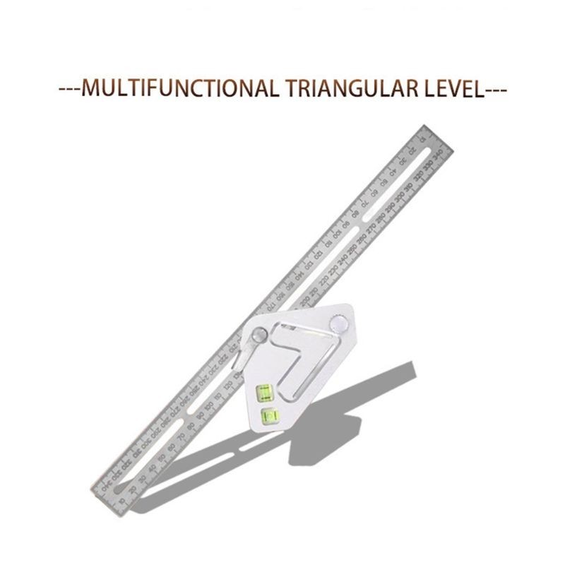 Adjustable Angles Ruler Multifunctional Triangle Angles Ruler Level ...