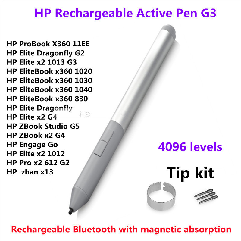 ⚖Rechargeable Active Pen G3 For HP Elite x2 G8 Tablet HP Elite ...
