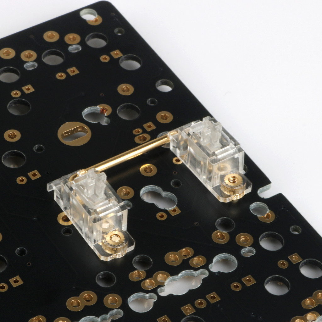 ☫Mechanical Keyboard PCB Screw INK Stabilizer Transparent Gold Plate ...