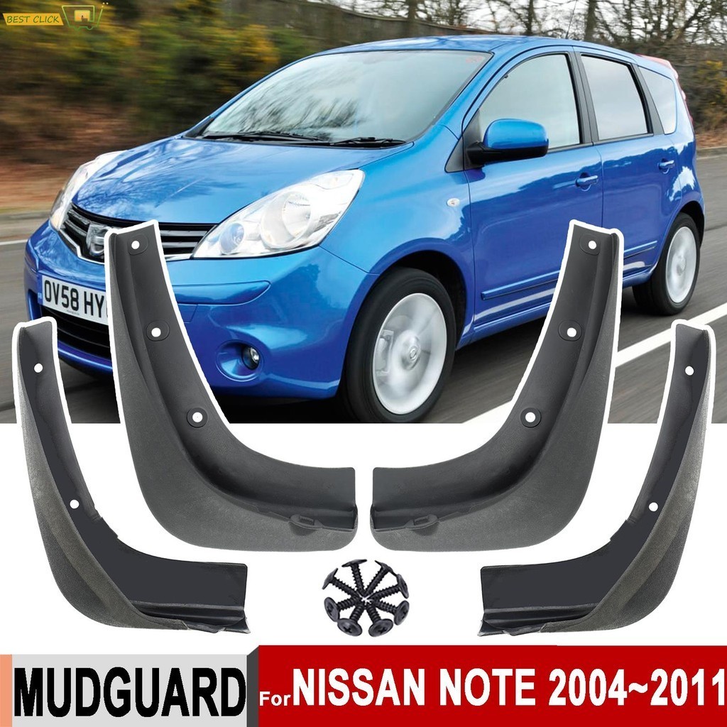 4Pcs Car Mudguards Mudflaps For Nissan Note E11 Gen 1 2004 2005 2006 2007 2008 2009 2010 2011 M ...