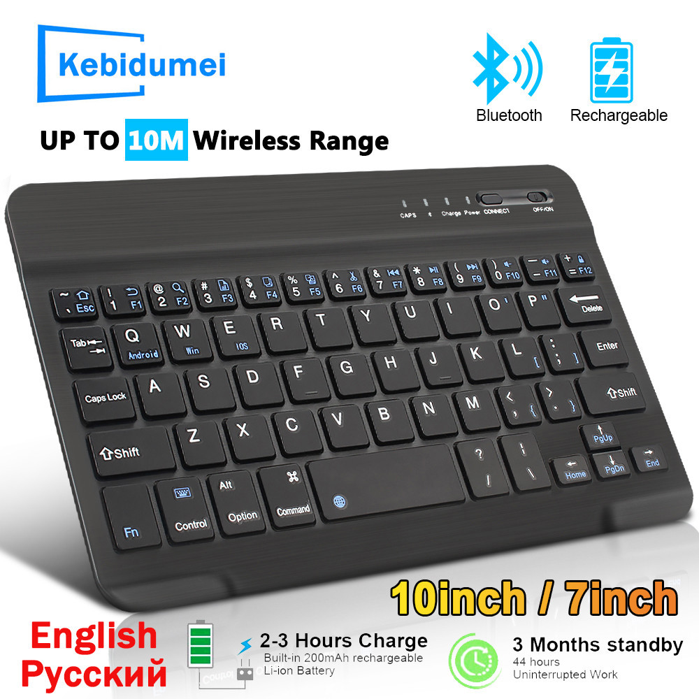 ☁Mini Bluetooth Keyboards Wireless Keyboard for pc Rechargeable For ...