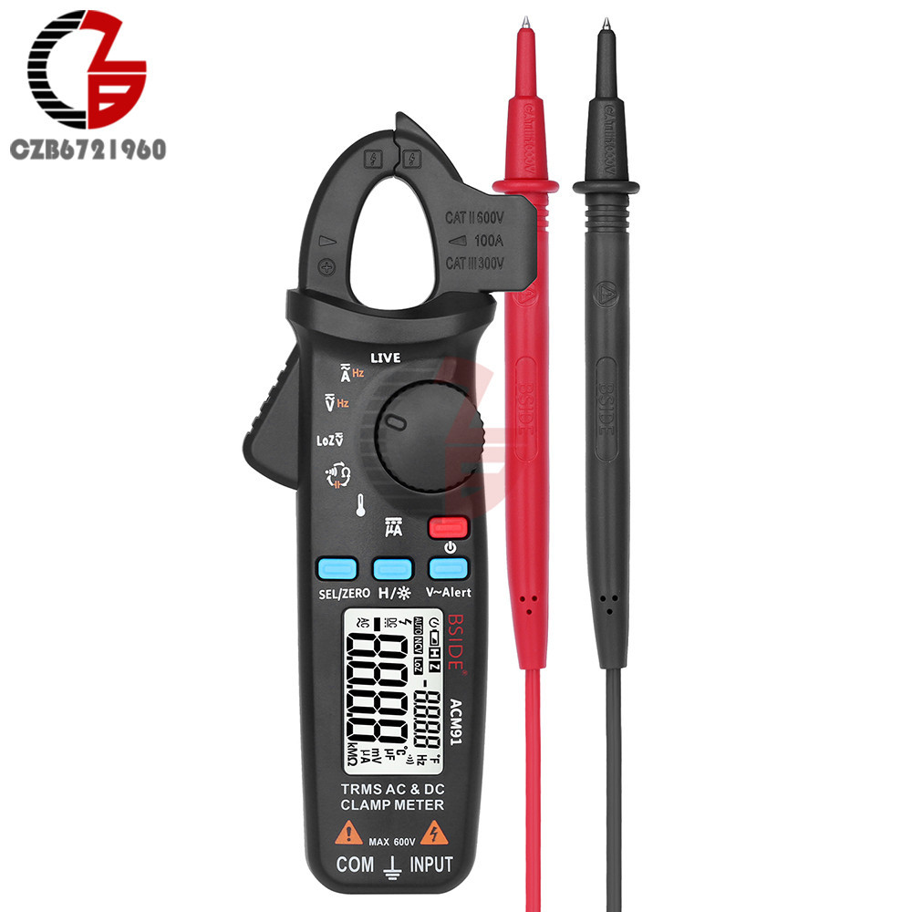 ~ACM91 Digital AC/DC Current Clamp Meter Auto-Range Car Repair TRMS ...