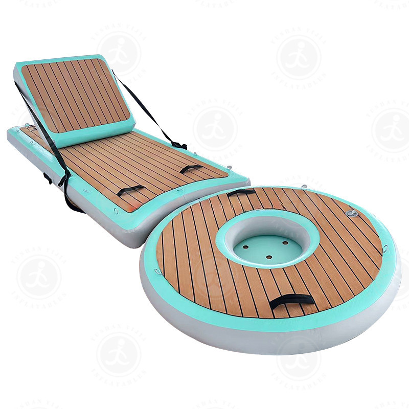 ☽Inflatable Chair Bar Solo with Bar Inflatable Lake Float for Adults ...