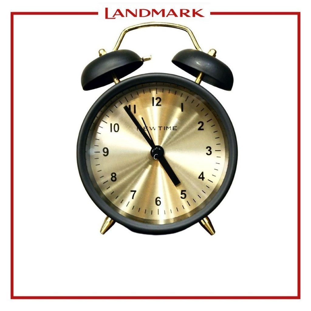 Newtime Double-bell Alarm Clock Vintage Design with Aluminum Dial ...