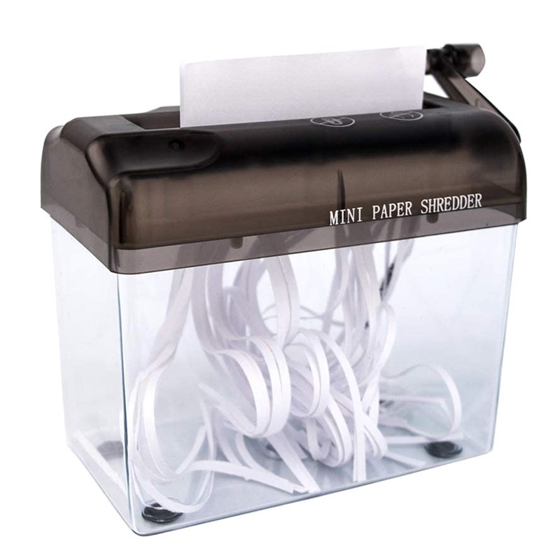 Mini Manual Shredder Portable A6 Hand Paper Cutting Shredder Strip-cut ...