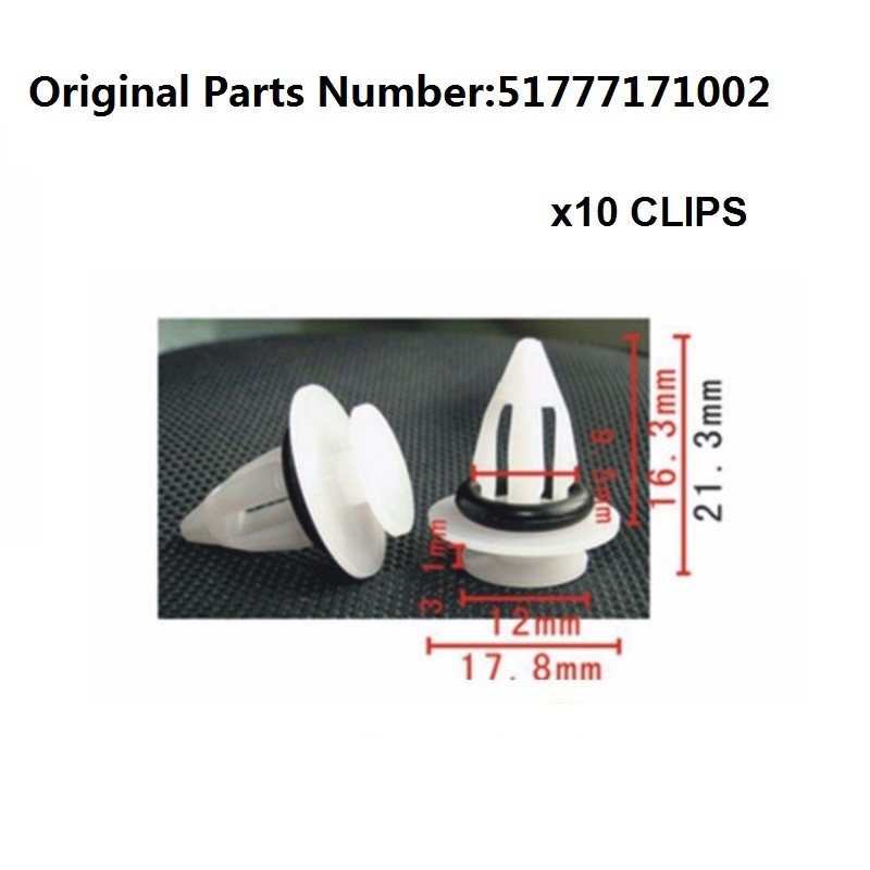 웃x10 Pieces ARCH SILL CLIPS Fasteners For BMW X3 X5 X6 & MINI COOPER ...