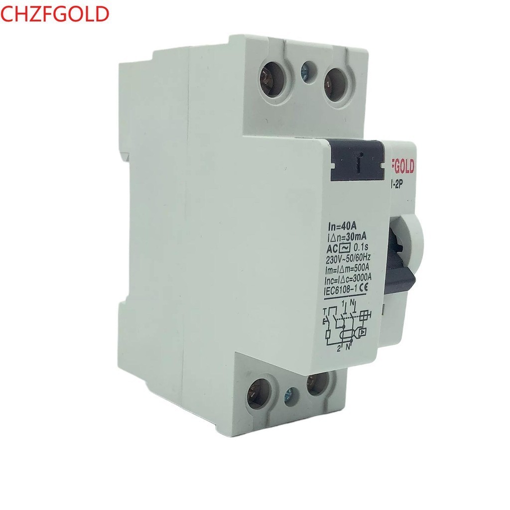 RCCB RCD Din Rail DC EKL6-100B 2P 40A 63A 30mA 10KA Ttype A Type AC Type B Earth Leakage Circu ...