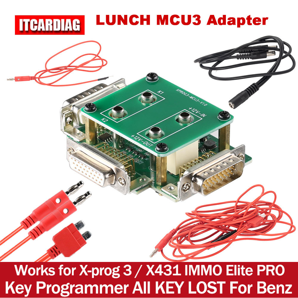 ☮Launch MCU3 Adapter for X431 X-PROG3 GIII IMMO Programmer MCU3 Adapter ...