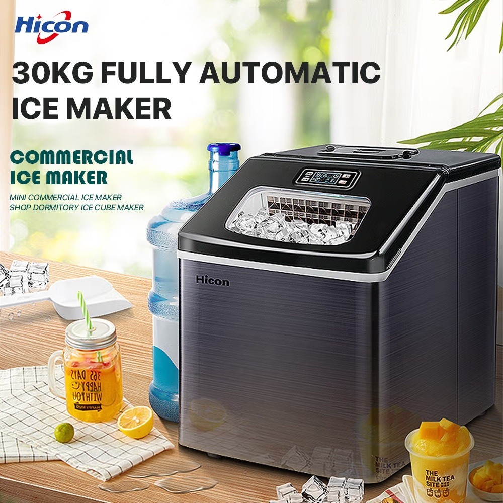 Hicon Ice Maker Machine Commercial Intelligent Touch Timing Function ...