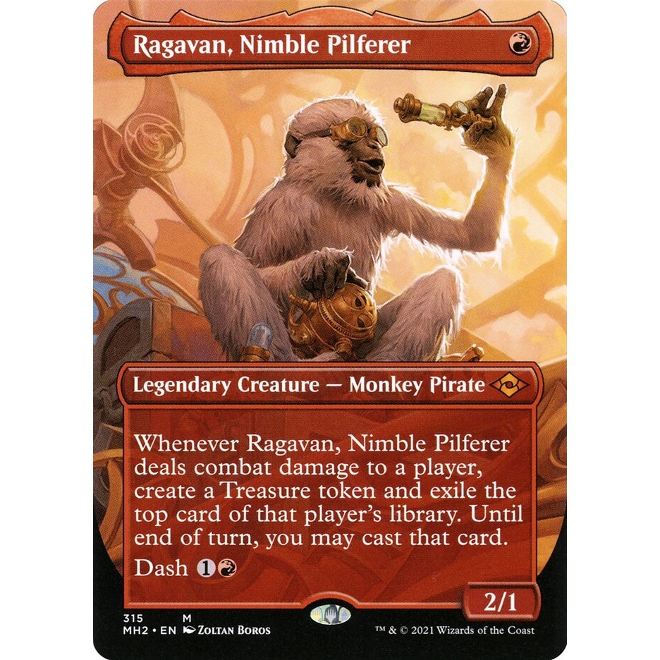 MTG Proxy Card - Ragavan, Nimble Pilferer (Borderless) | Modern ...