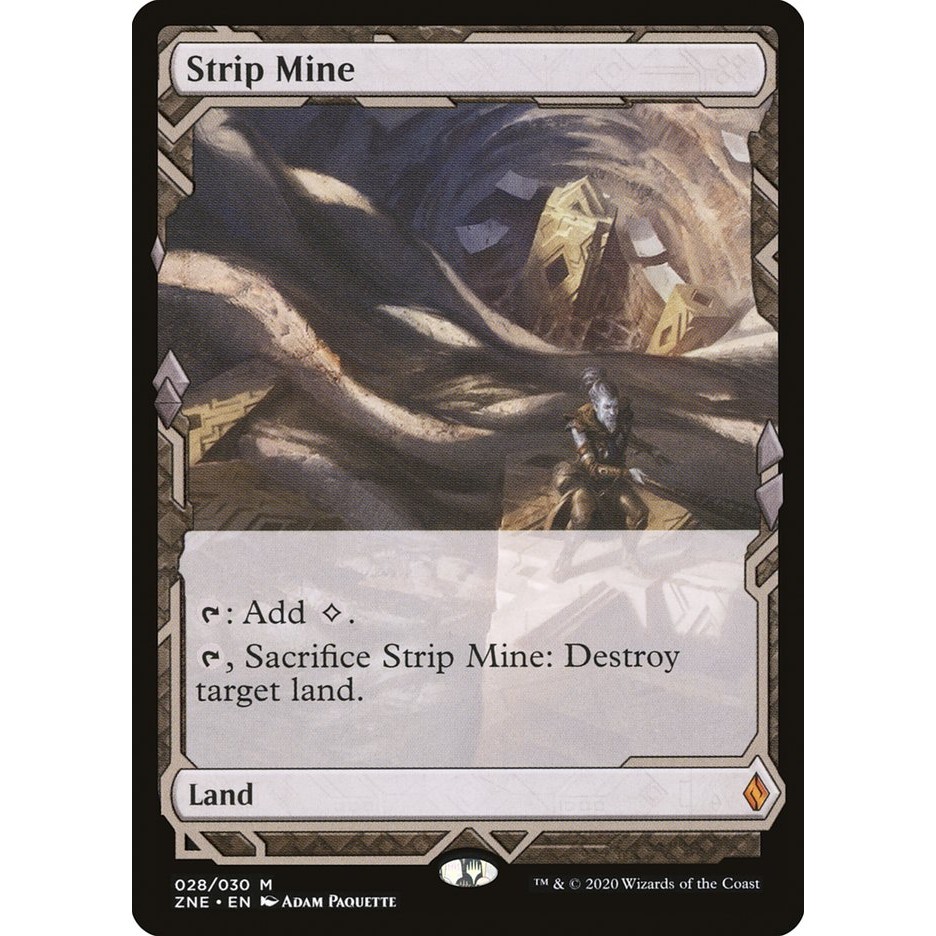 MTG Proxy Card - Strip Mine | Zendikar Rising Expeditions (ZNE ...