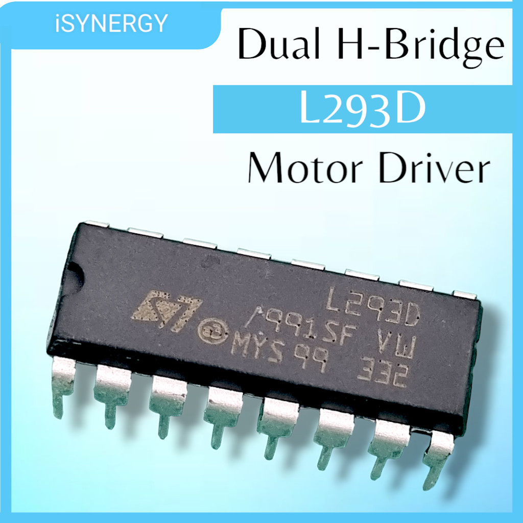 L293D DUAL H-BRIDGE MOTOR DRIVER FOR DC MOTOR AND STEPPER MOTOR ...