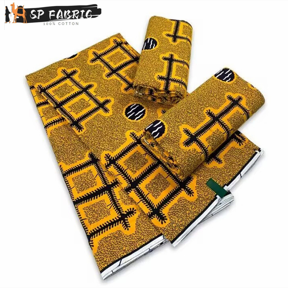 ۩African Wax Fabric 6yards Veritable Wax Nigerian Ankara Block Prints ...