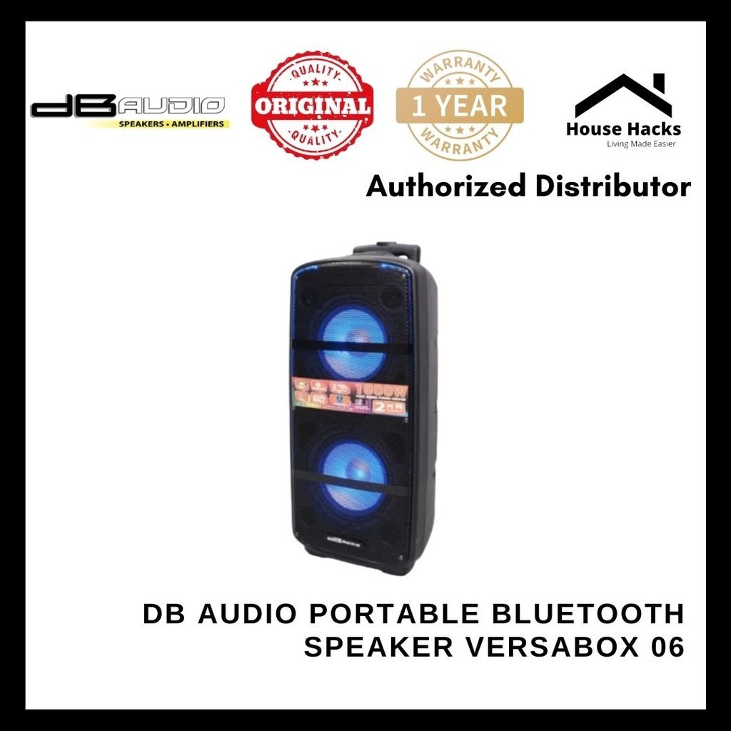 DB Audio Portable Bluetooth Speaker VERSABOX 06 (House Hacks) | Shopee ...