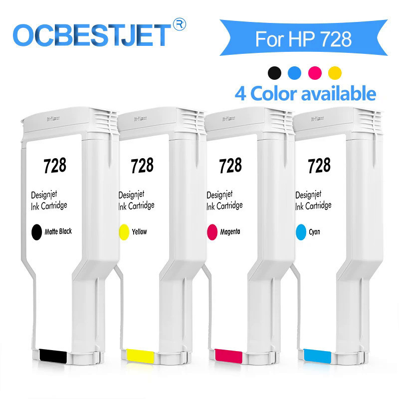 OCBESTJET For HP 728 patible Ink Cartridge For HP Designjet T730 T830 ...