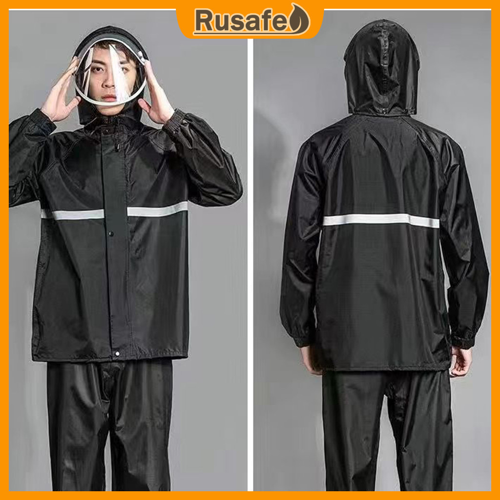 Portable Waterproof Reflective Raincoat Neutral Outdoor Single-Layer ...