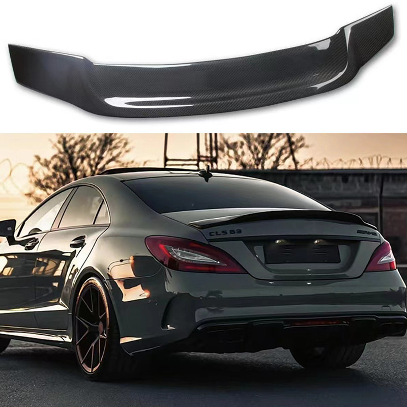 ⊰Cls-classe renntech estilo fibra de carbono tronco spoiler para benz ...