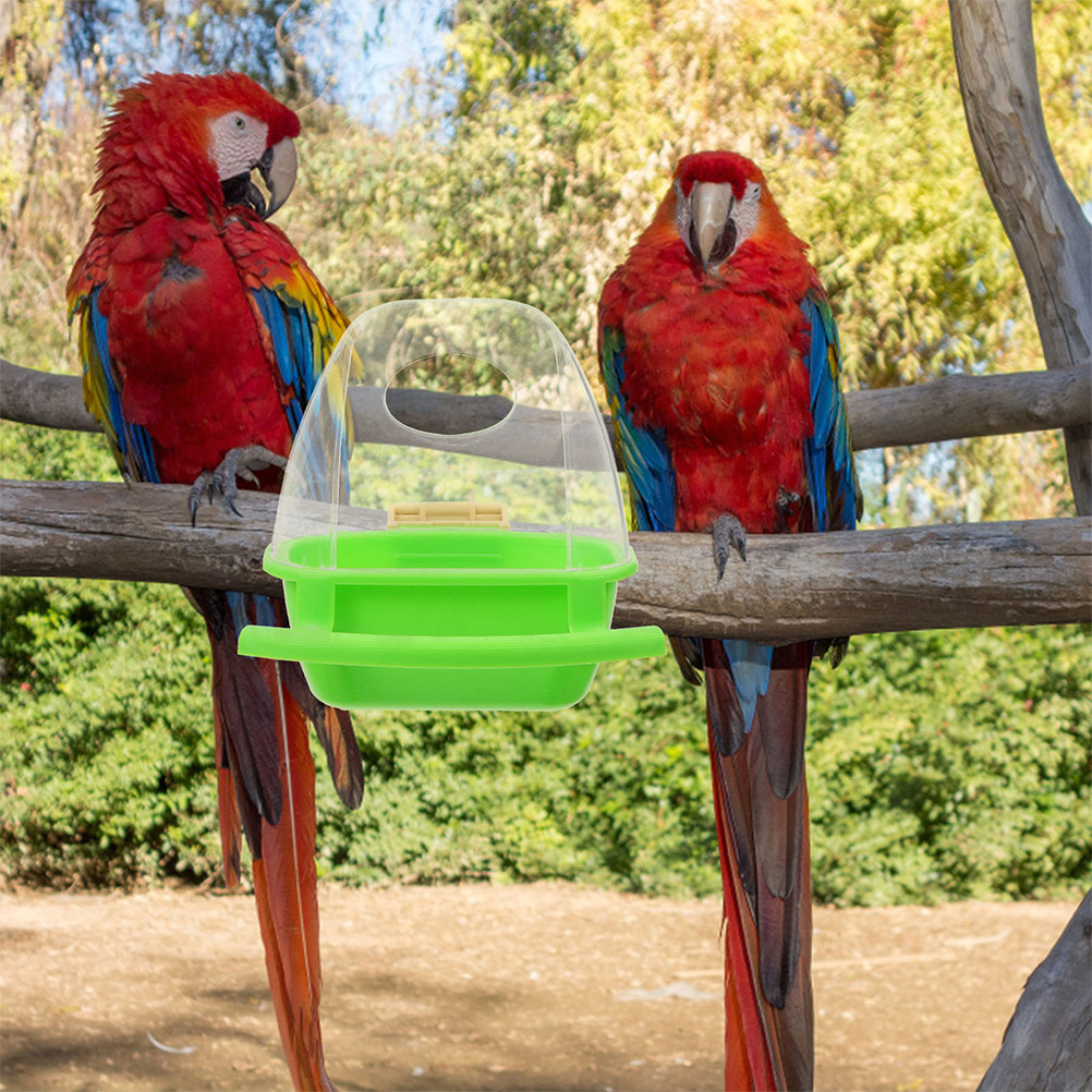 2 Pcs Bird Feeder Feeding Cup Container Food Bowls for Cage Parrot ...