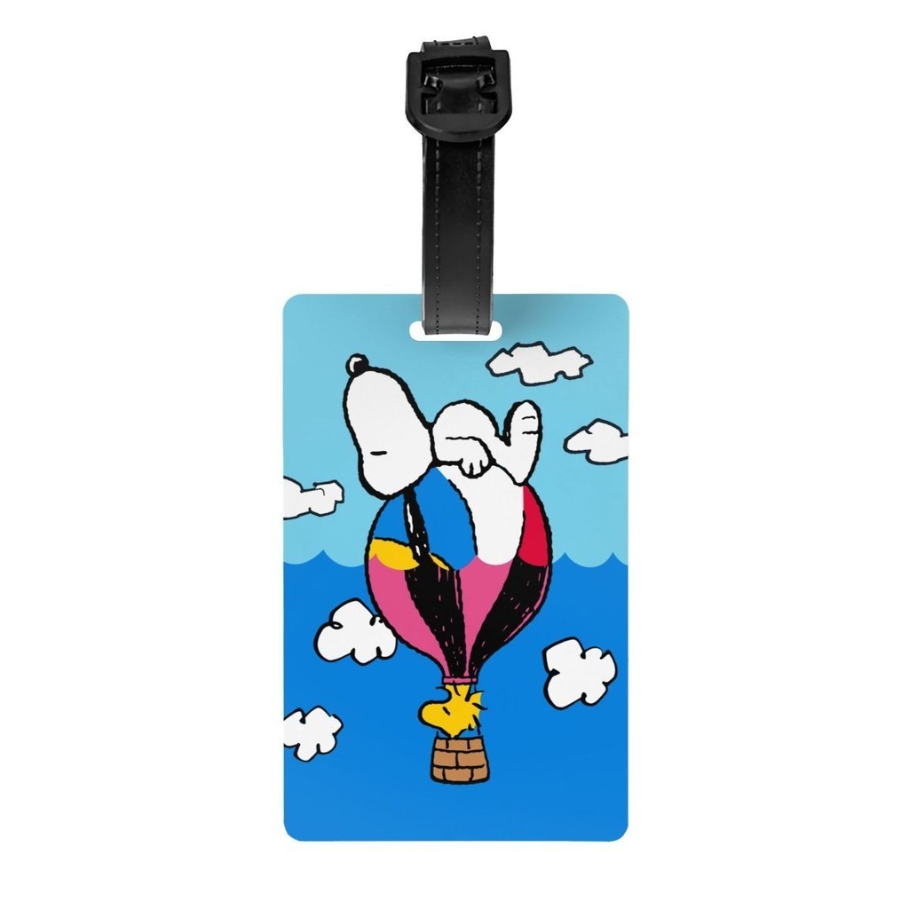 Luggage Tag Peanuts Snoopy Cute Cartoon Gel Travel Accessories Cartoon ...