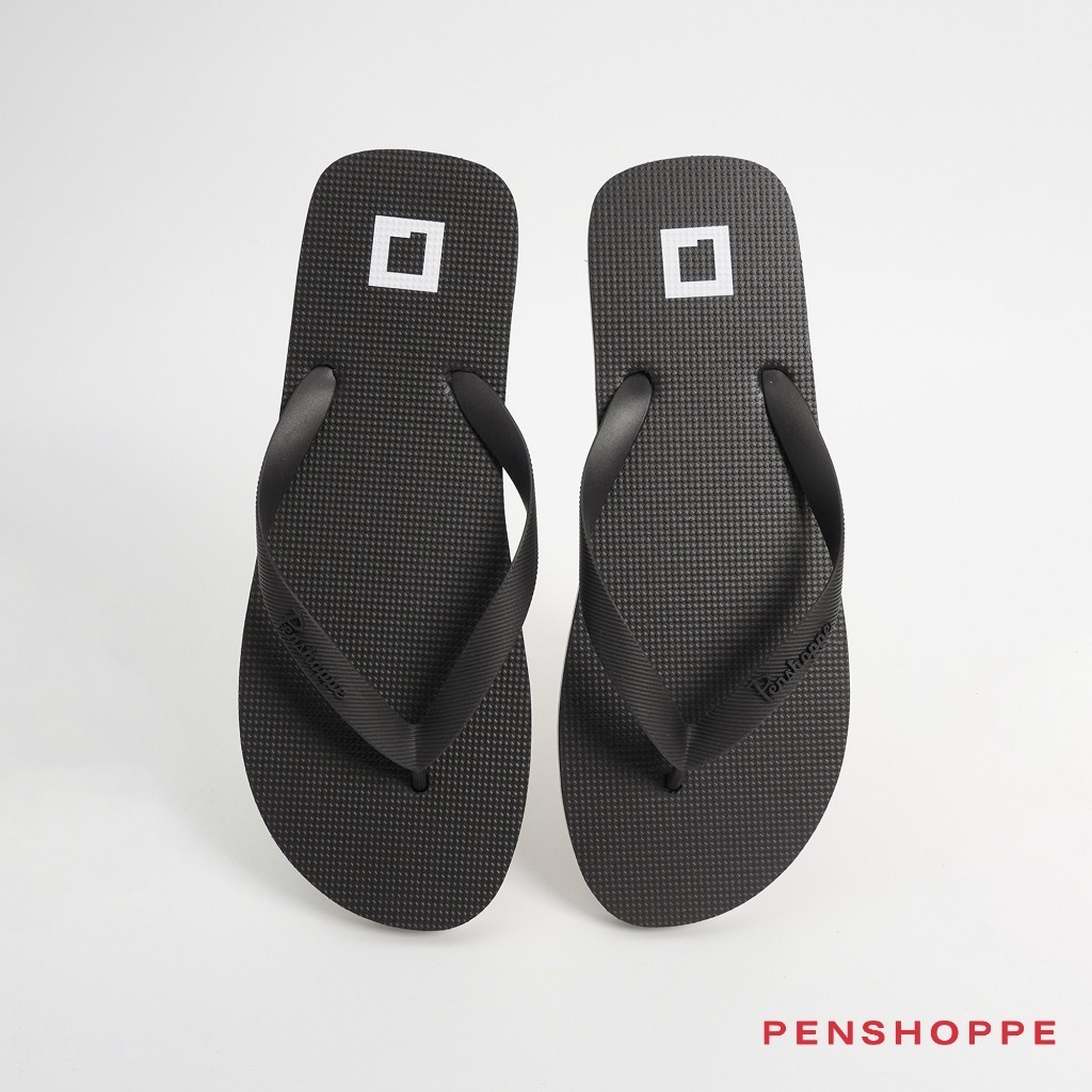 Penshoppe Flip Flops Slippers With Spiky Sole For Men (Black) | Shopee ...
