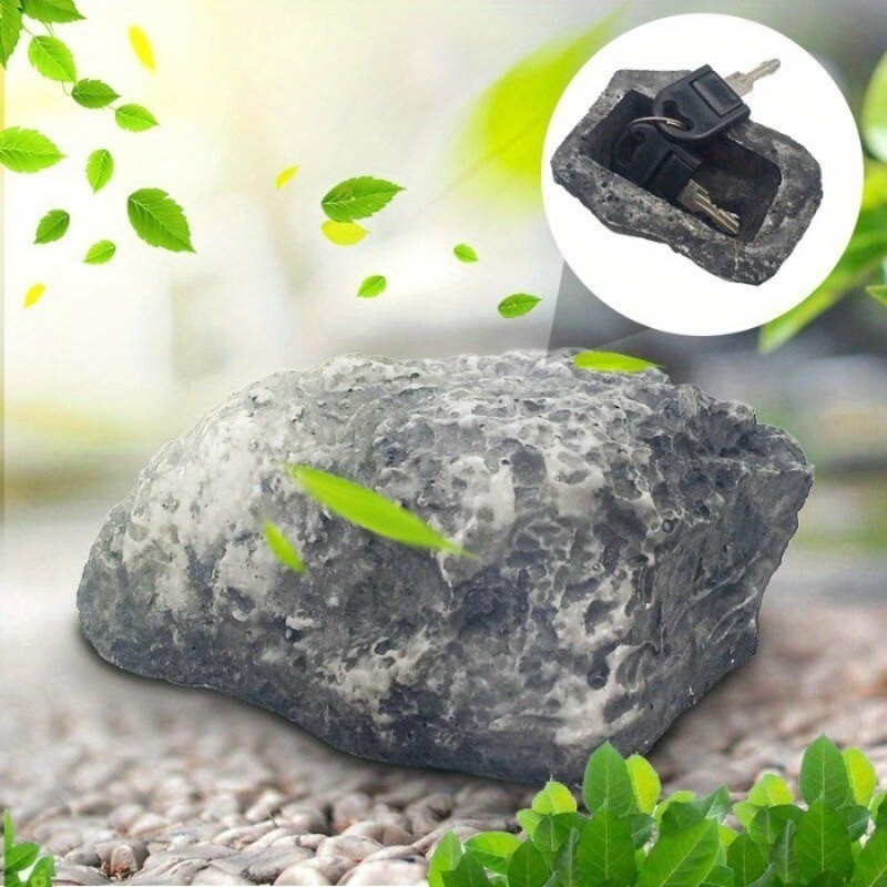 1PC Decorative Rock Hide Spare Keys Look and Feel Like Real Stone Safe ...