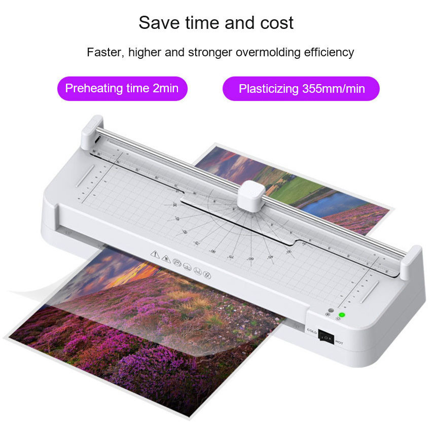 A3 Photo Laminator Paper Film Document Thermal Hot & Cold Laminator ...