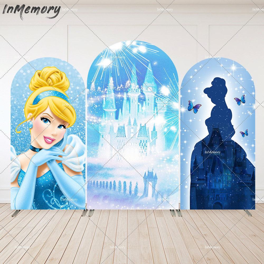 Arch Backdrop Cover Princess Cinderella Birthday Decoration Party ...