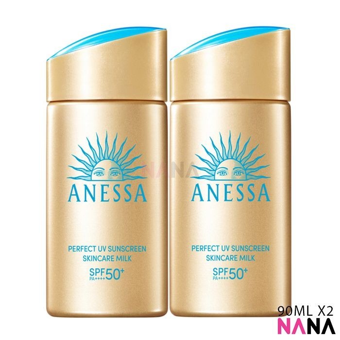 SHISEIDO Anessa Perfect UV Sunscreen Skincare Milk SPF50+ PA++++ 90ml x2 | Shopee Philippines