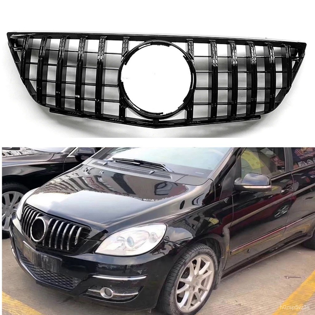 Car Front Grille Racing Grill Mesh Upper Bumper Hood Grid For Mercedes ...