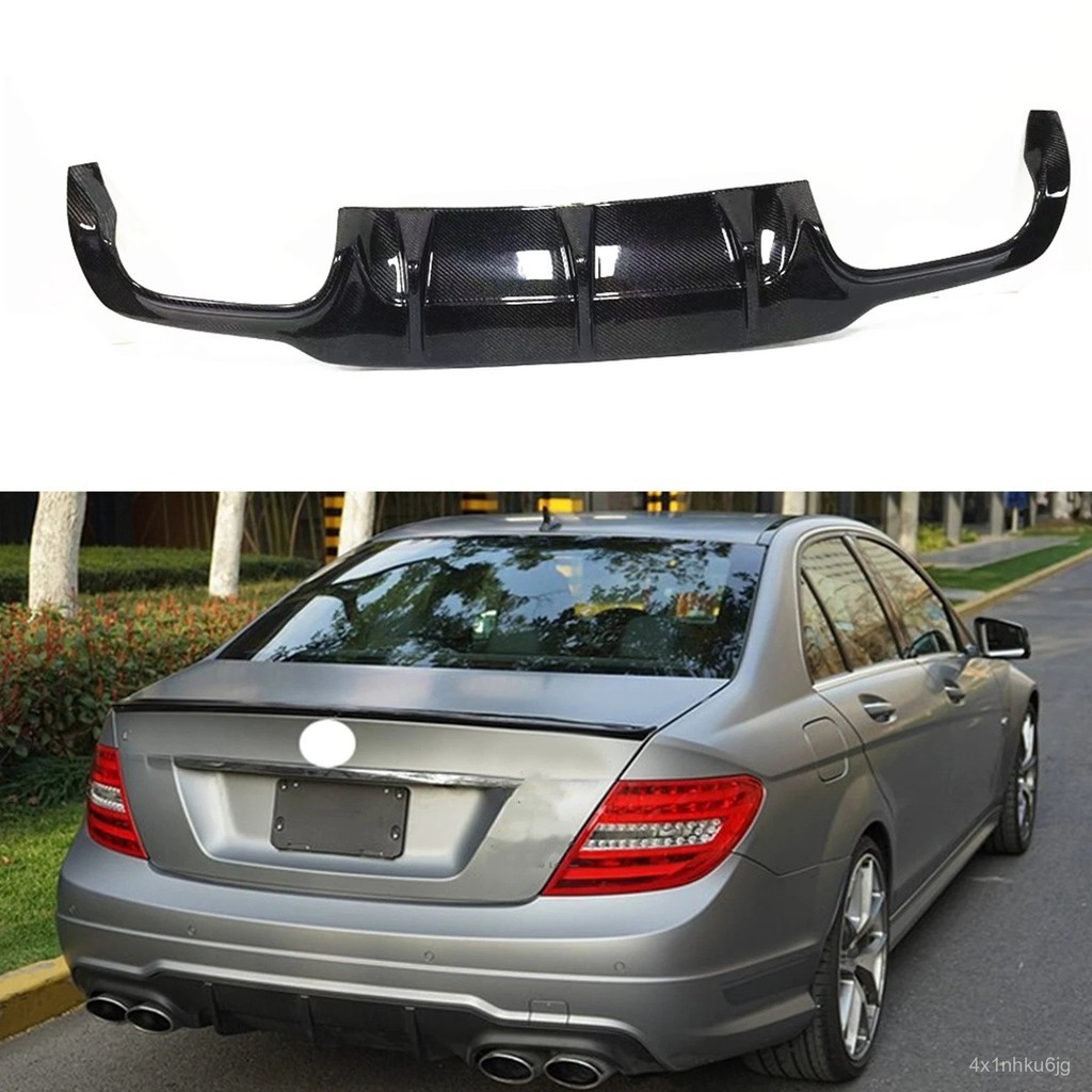 Real Carbon Fiber Car Rear Bumper Diffuser Lip Exhaust Bracket Spoiler ...