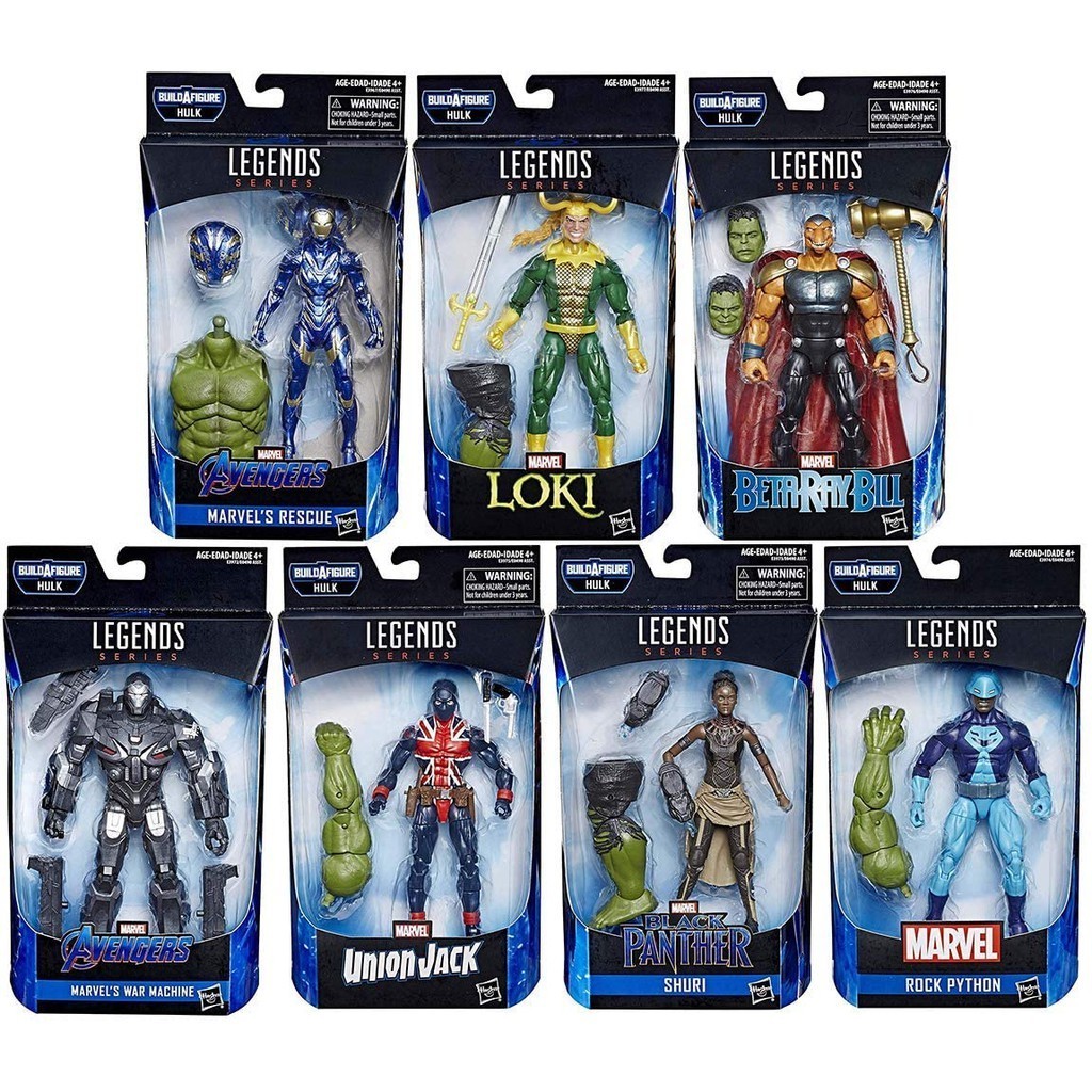 MARVEL Legends Series Smart Hulk Wave (Beta Ray Bill, Loki, Rescue, Rock Python, Shuri, etc ...