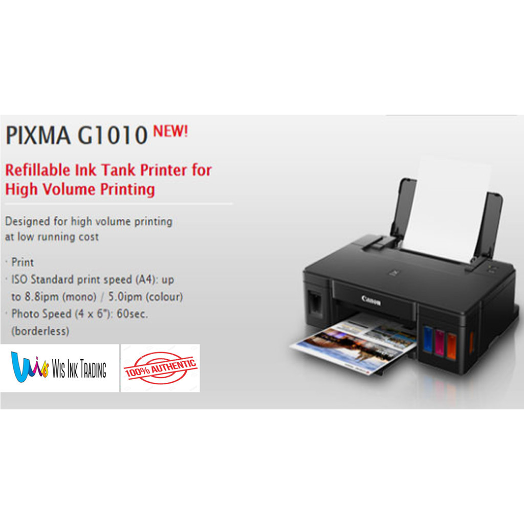 Canon Pixma G1010 Printer - Refillable Ink Tank for High Volume ...