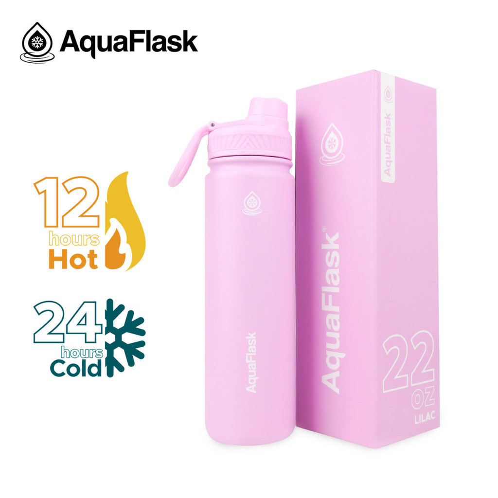 AQUAFLASK (22oz) Aqua flask Wide mouth w/ flip cap Vacuum Insulated ...