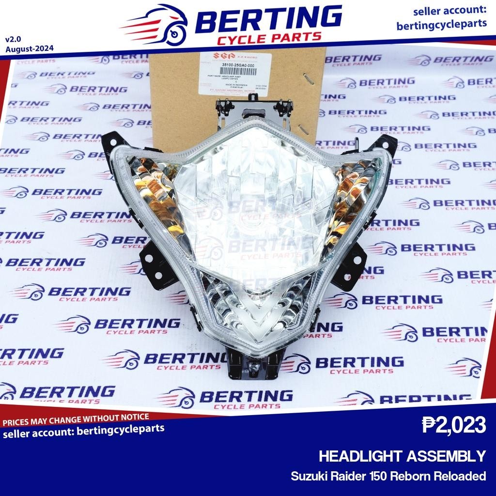SGP HEADLIGHT ASSEMBLY Suzuki Raider 150 Reborn Reloaded Genuine 35100 ...