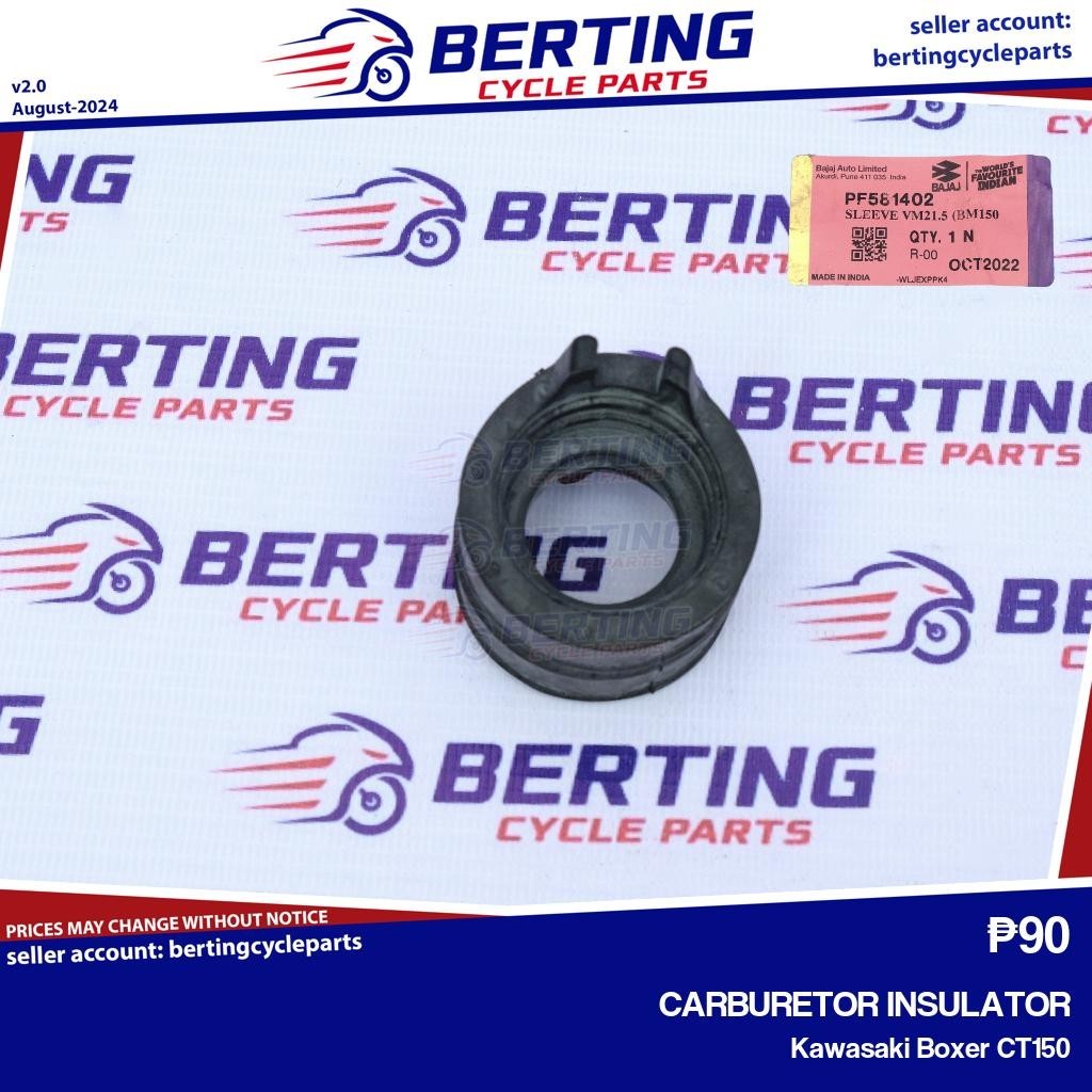 CARBURETOR INSULATOR Kawasaki Boxer CT150 Genuine PF581402 | Shopee ...