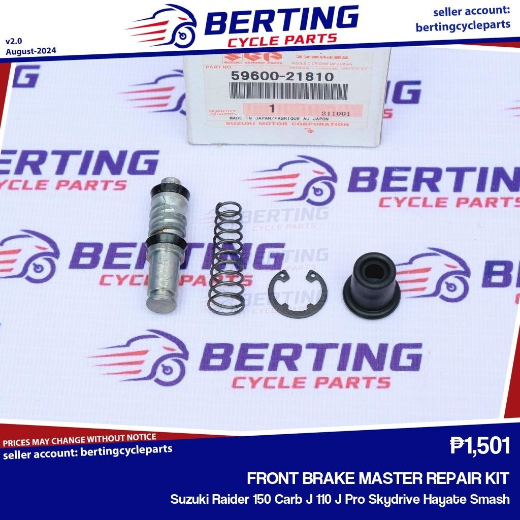 SGP FRONT BRAKE MASTER REPAIR KIT Suzuki Raider 150 Carb J 110 J Pro ...