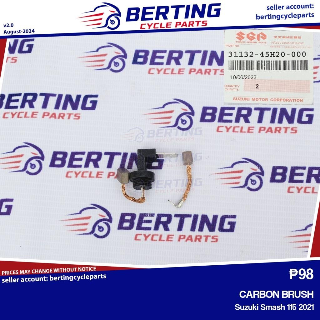 SGP CARBON BRUSH Suzuki Smash 115 2021 Genuine 31132-45H20-000 | Shopee ...