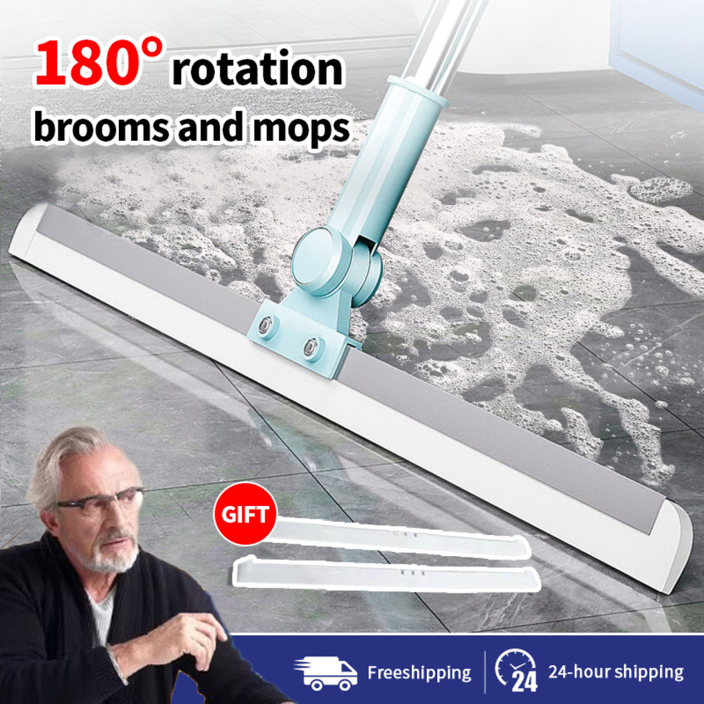 HELDL 180 degree magic broom sweeper scraper sweeping mop toilet hair ...
